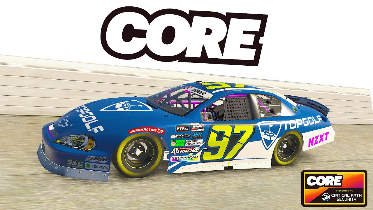 CORE LEAGUE RACE 3 - HEAD TO HEAD WITH REAL NASCAR DRIVERS - YouTube