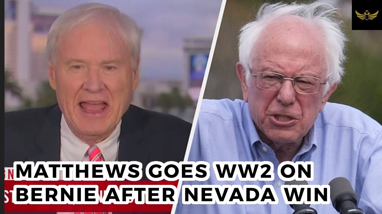MSNBC's Chris Matthews goes WW2 on Bernie after Nevada win (Video ...