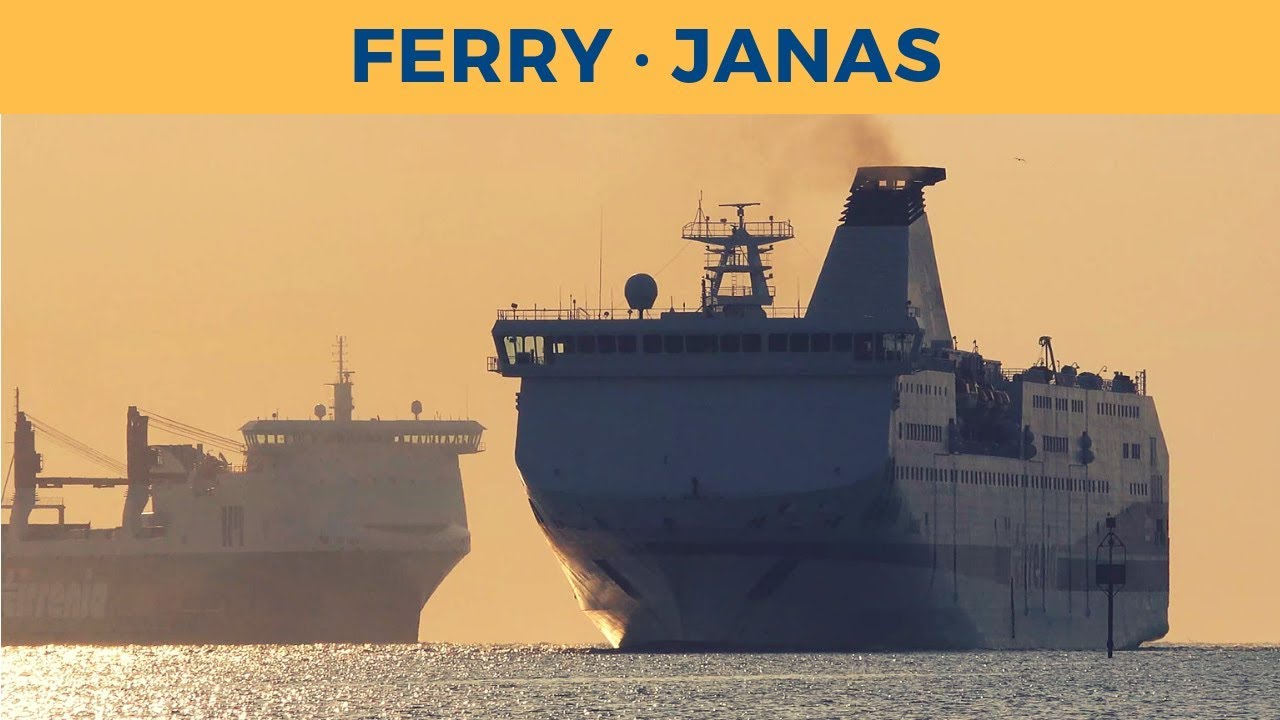 Arrival of ferry JANAS in Olbia (Tirrenia) - YouTube