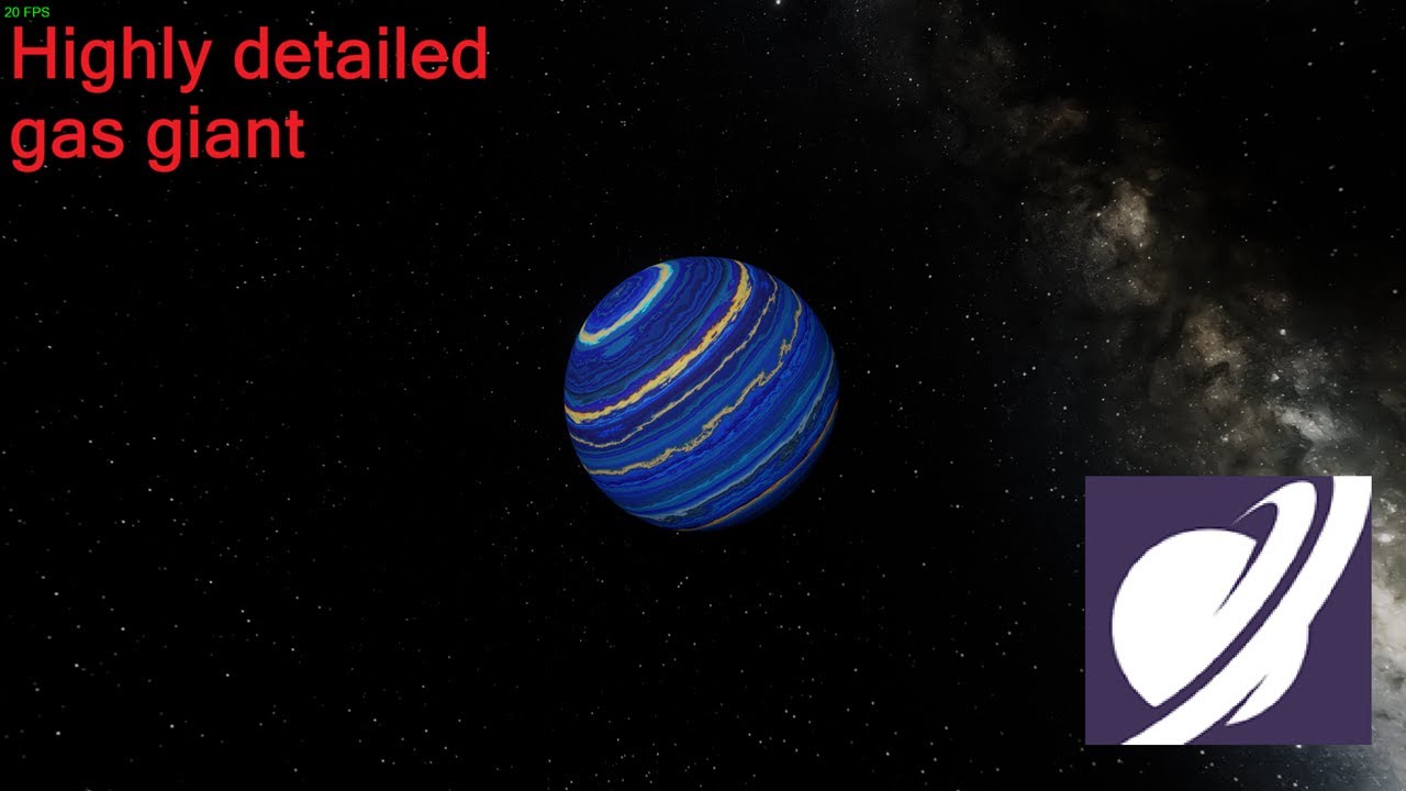 Making a highly detailed gas giant - YouTube