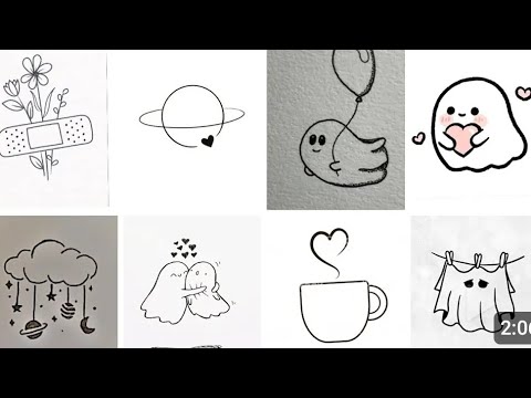 mini drawings |cute mini drawing ideas|cute drawings for beginners|mini ...