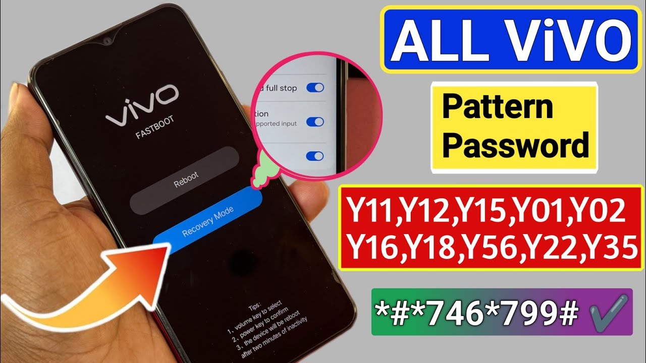 Nov.. 2024:- Vivo mobile ka lock kaise tode, How to unlock vivo mobile lock, Pattern lock kaise ...