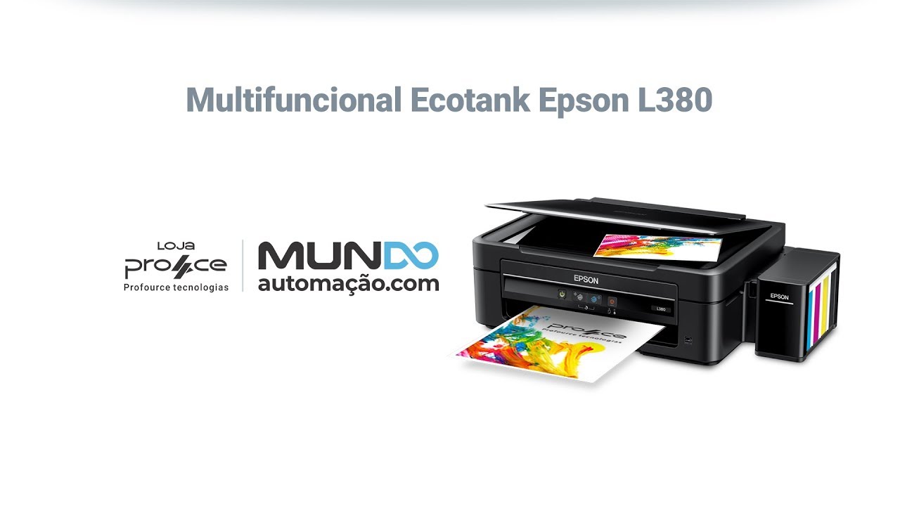Multifuncional Epson Ecotank L 380 Impressora tanque de tinta - YouTube