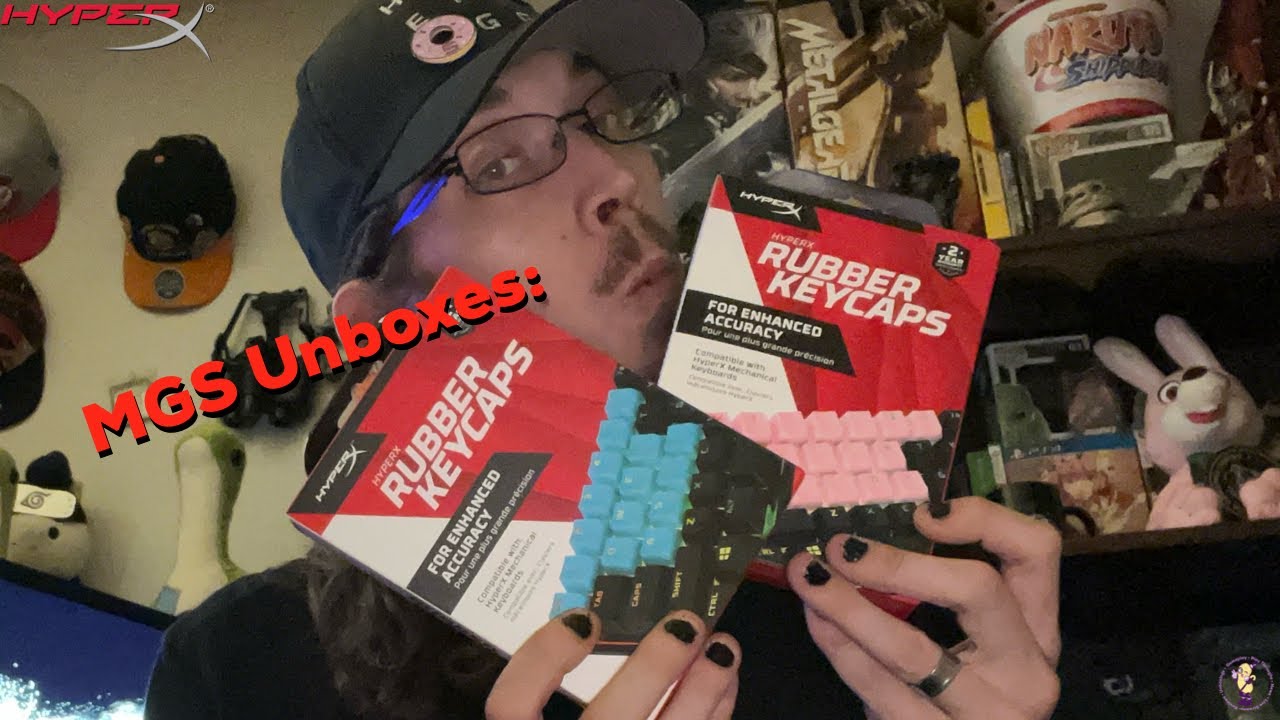 HyperX Rubber Keycaps #Unboxing & Install - YouTube