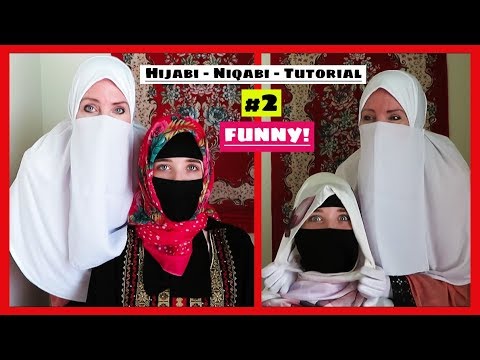 HIJABI NIQABI TUTORIAL - Funny Mom & Daughter Attempt At Hijab