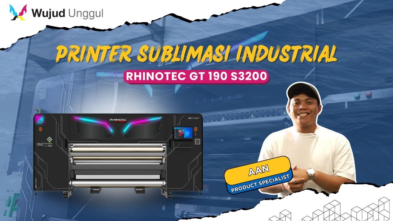Review Printer Sublimasi Industrial Rhinotec GT 190 S3200 - YouTube