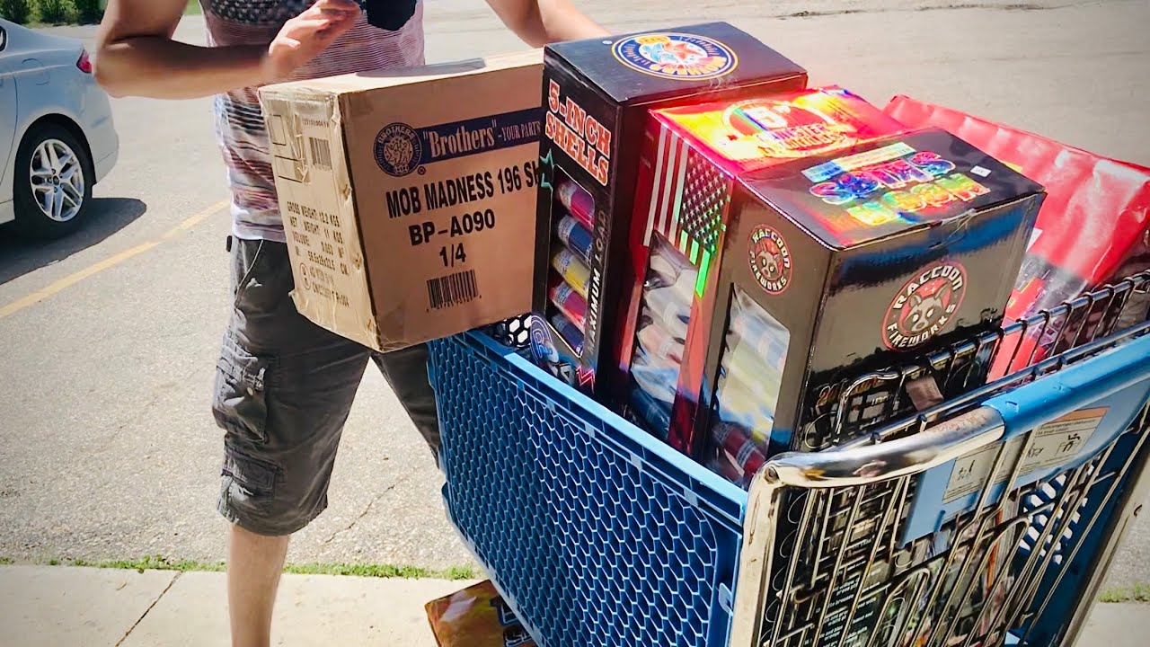 My Firework Display & Set up June 5th - YouTube