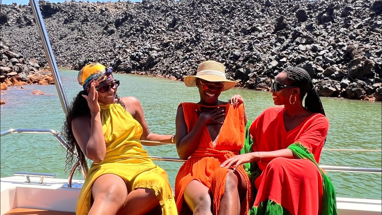 SANTORINI Girls Trip with AMA AMPOFO - YouTube