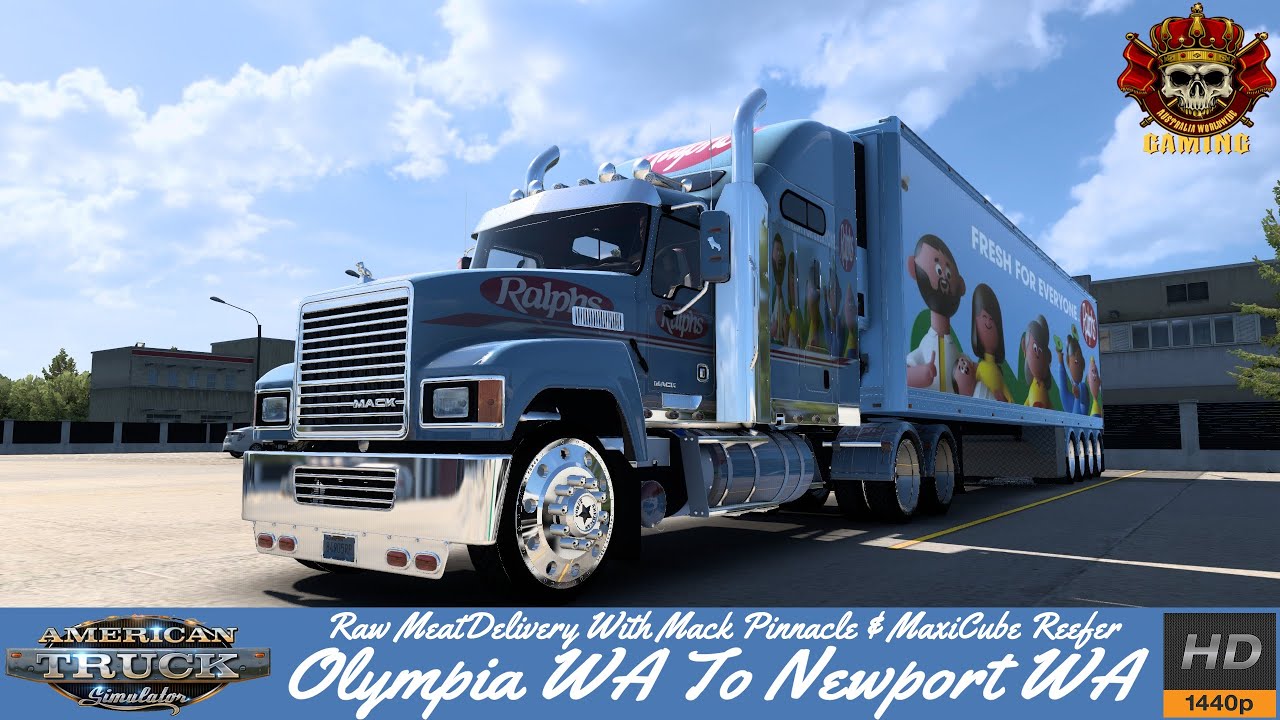 ATS - Raw Meat Delivery - Olympia WA To Newport WA - Mack Superliner ...