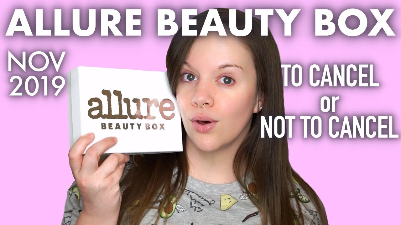 ALLURE BEAUTY BOX | November 2019 | UNBOXING & TRY ON - YouTube