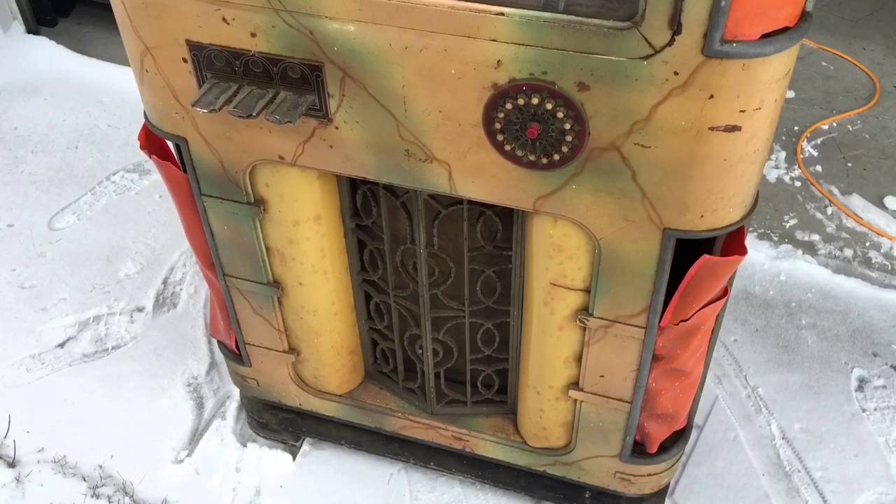 1930's Wurlitzer jukebox wood cabinet variations - YouTube