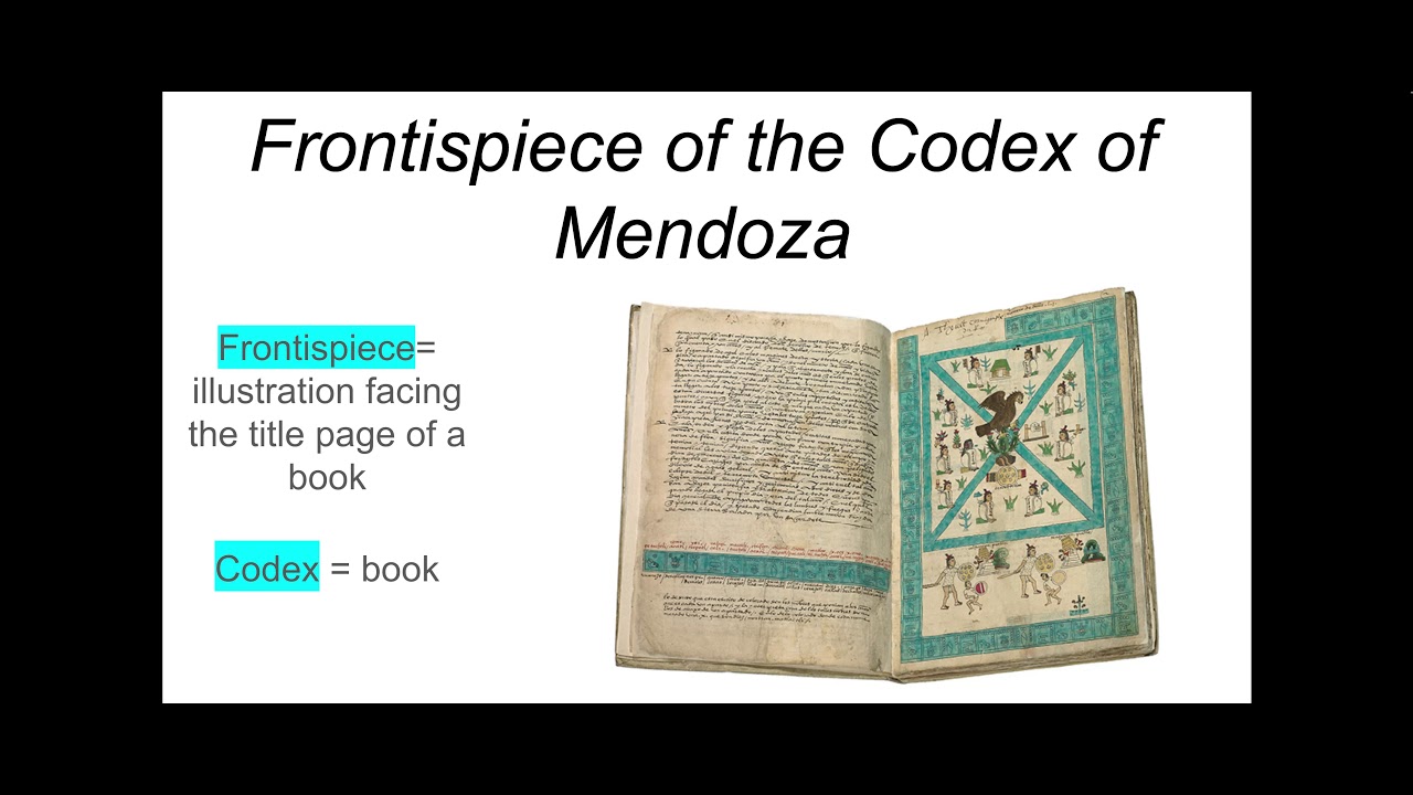 Frontispiece of the Codex of Mendoza - Google Slides - YouTube
