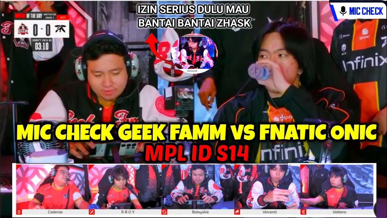 MIC CHECK THE KING SLAYER ATAS DAPAT KEMENANGAN 2-0 DI WEEK KE 2🔥( GEEK ...