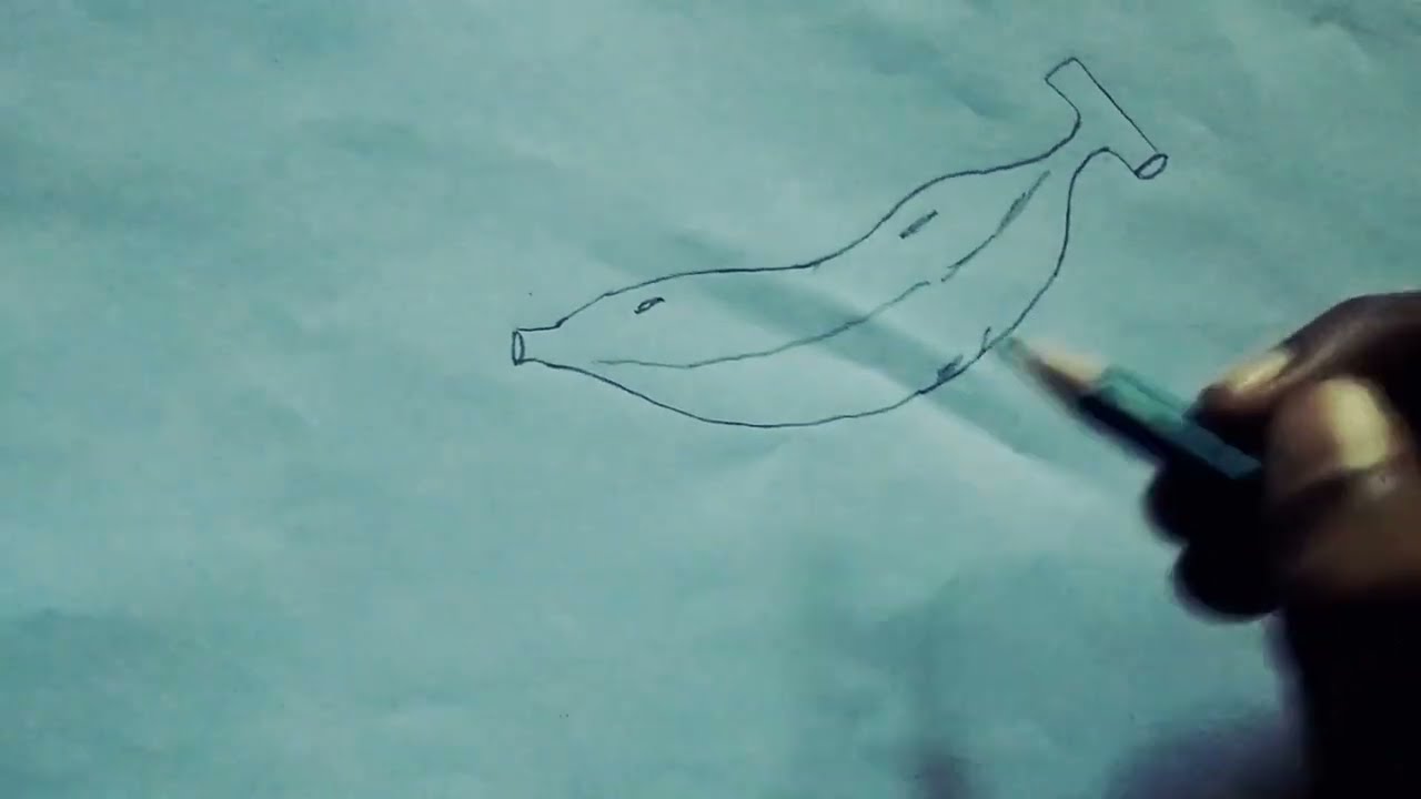 How to draw an banana? How do you draw a cute banana?🍌 - YouTube