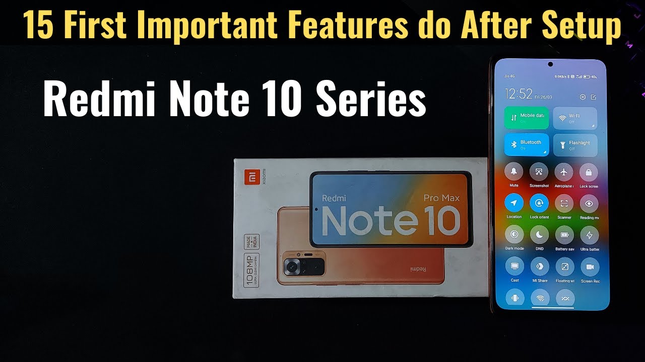 First 15 Important Settings/Features to Know of Redmi note 10 (Pro Max ...
