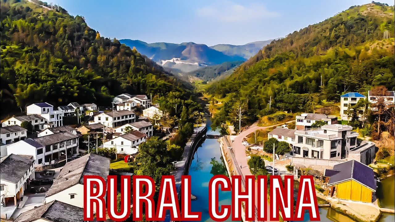 RURAL CHINA HD DRONE FOOTAGE | 中国农村航拍 - 山里人家 - YouTube