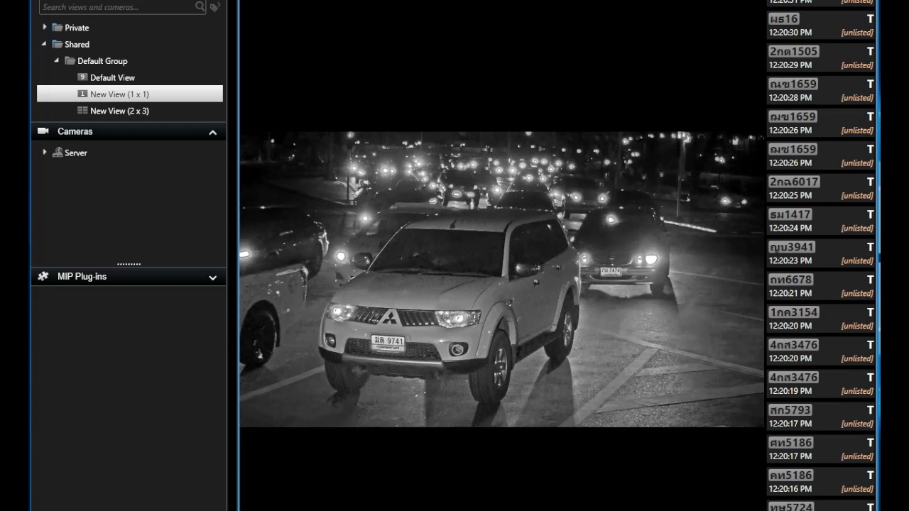 Milestone LPR ระบบอ่านป้ายทะเบียน (กลางคืน) - YouTube