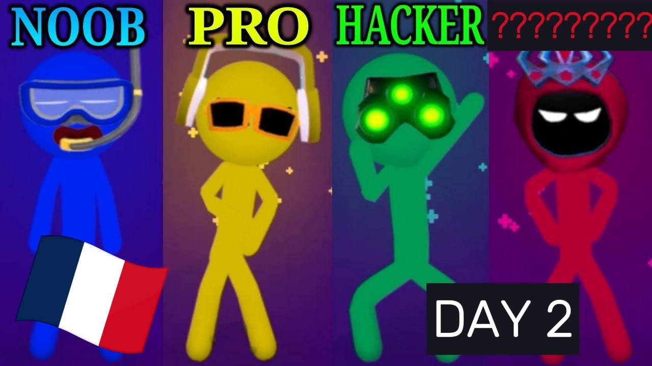 NOOB vs PRO vs HACKER STICKMAN PARTY: Jeux pour 1 2 3 4 joueurs ...
