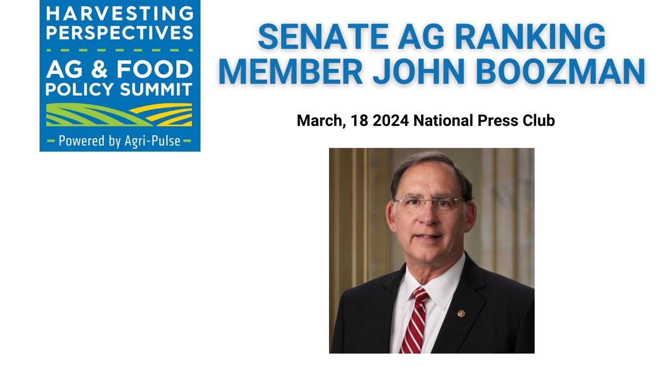 Perspective with Senate Ag Ranking Member John Boozman - YouTube