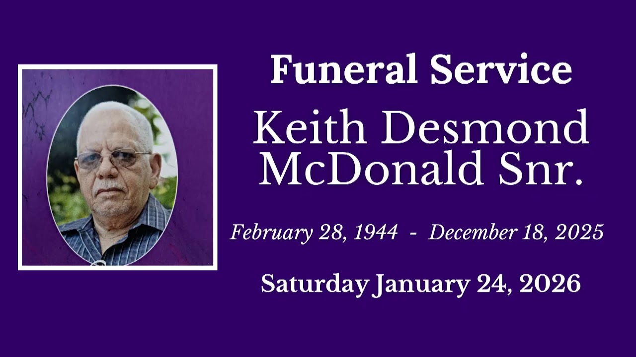 Funeral Service - Keith McDonald- January 24, 2026 - YouTube