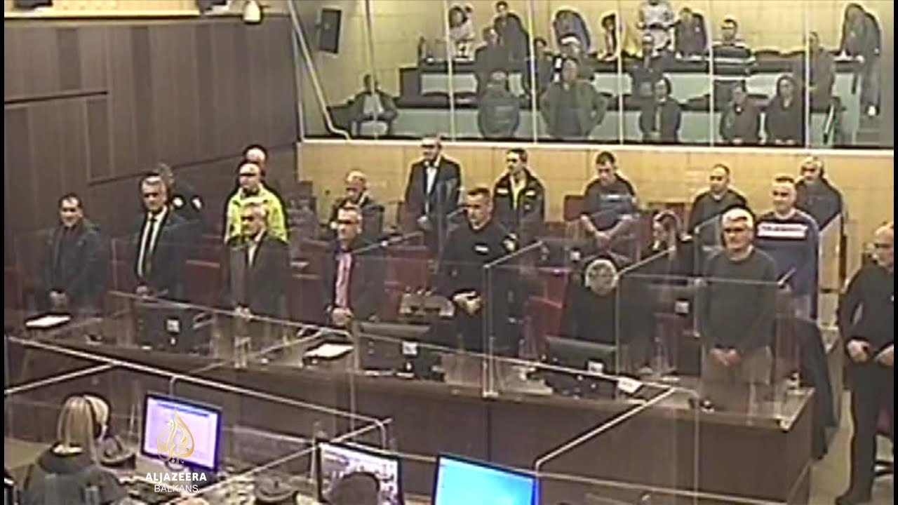 Za zločine u Štrpcima sedam osoba osuđeno na 91 godinu zatvora - YouTube