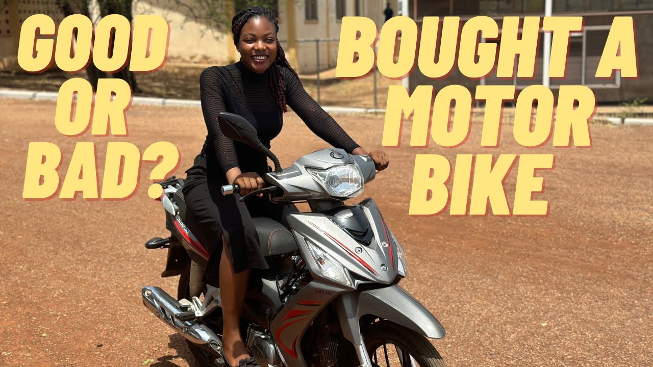 I BOUGHT A MOTORBIKE IN TAMALE GHANA//RIDING BIKE TO SCHOOL //FIRST ...
