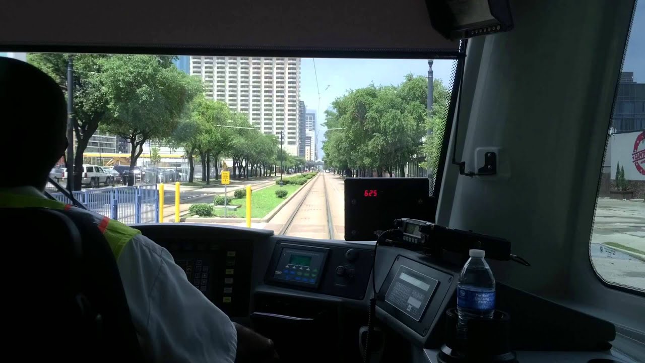 Houston Metro Rail - Light rail ride from Rice to Main Street Square ...