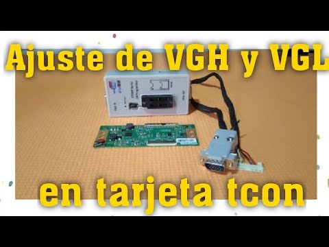 Ajuste de vgh y vgl en tarjeta tcon, editando el bin del ic PMIC - YouTube