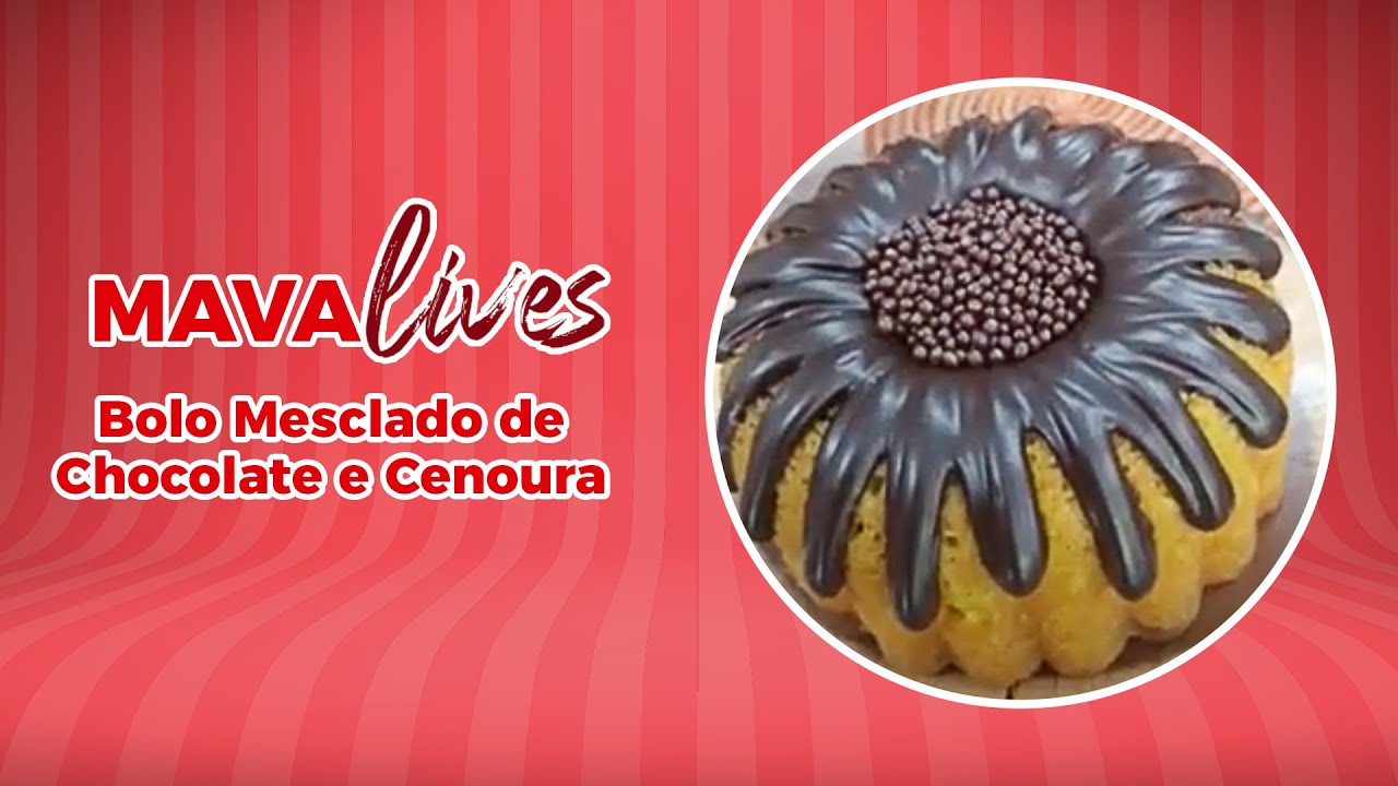 Mavalive - Bolo Mesclado Chocolate e Cenoura - YouTube