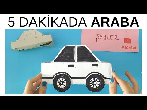 KARTONDAN ARABA YAPIMI / MAKET ARABA YAPIMI/ ARABA MAKETİ