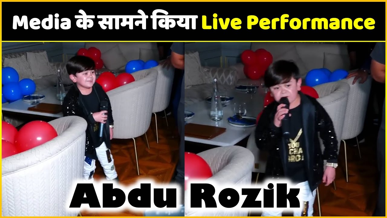 VIDEO !! Abdu Rozik Gave A Live Performance In Front Of Media !! - YouTube