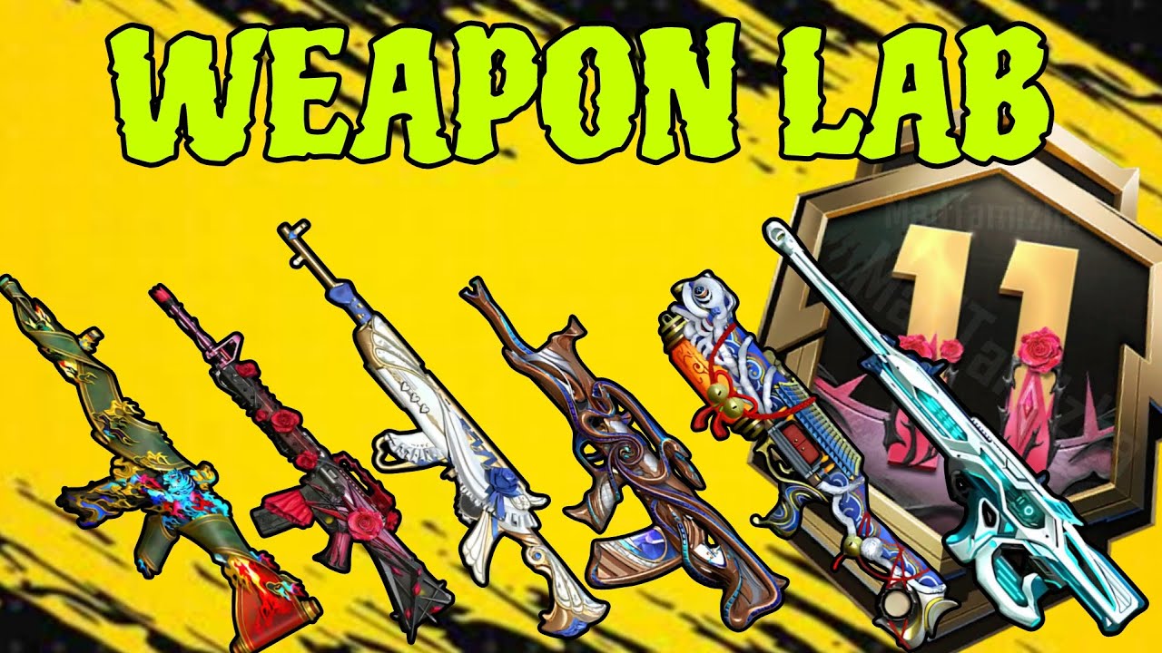 FIRST LOOK NEXT WEAPON LAB DI PATCH 3.6‼️🔥 M416 | QBZ | M16A4 | AMR | SKS | PP19 BIZON‼️😊 - YouTube