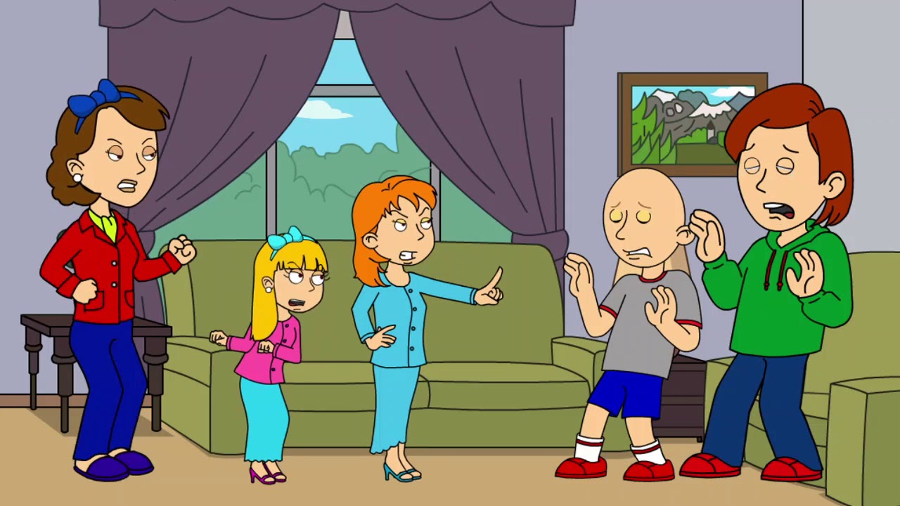Boris And Classic Caillou Gets Grounded For Nothing - YouTube