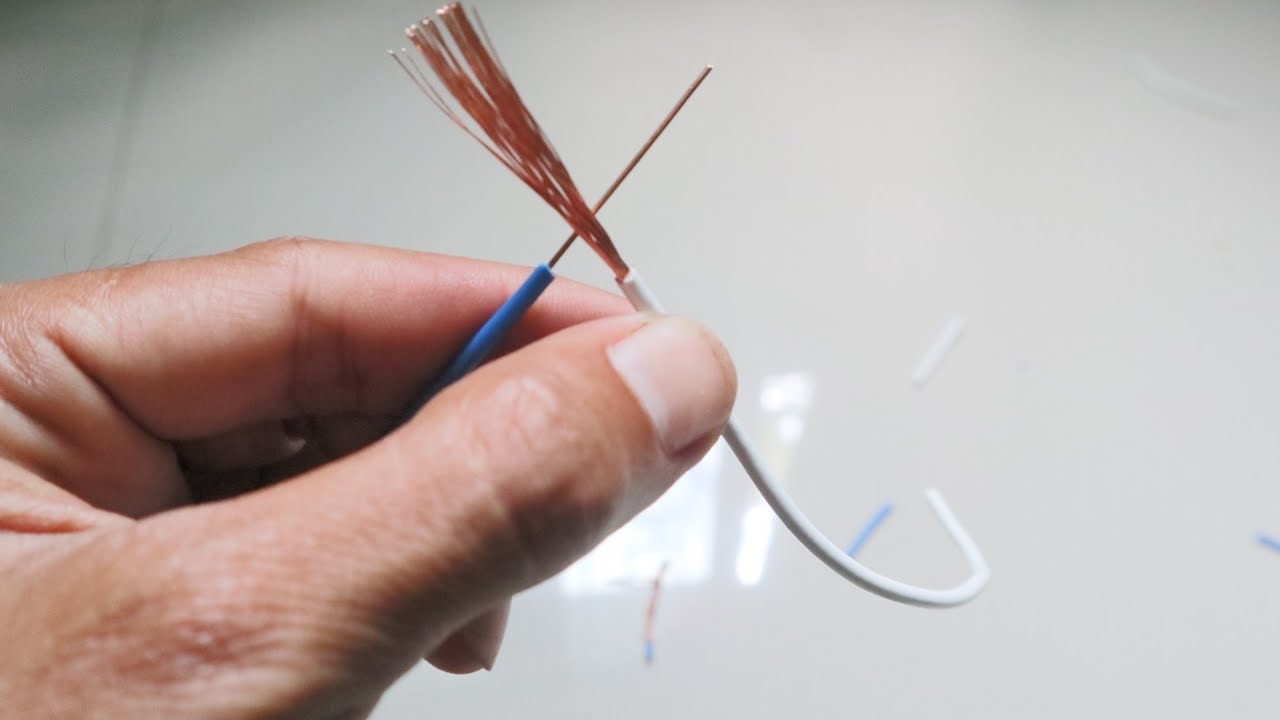 Trik pengikatan kabel kawat dengan kabel serabut - YouTube