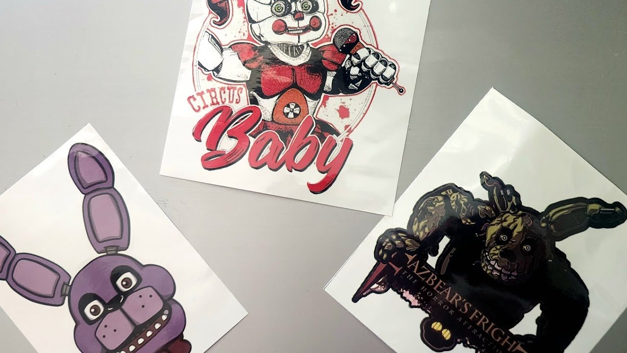 😎 Stickers Animatronics FNaF for car, laptops, books. Bonnie ...