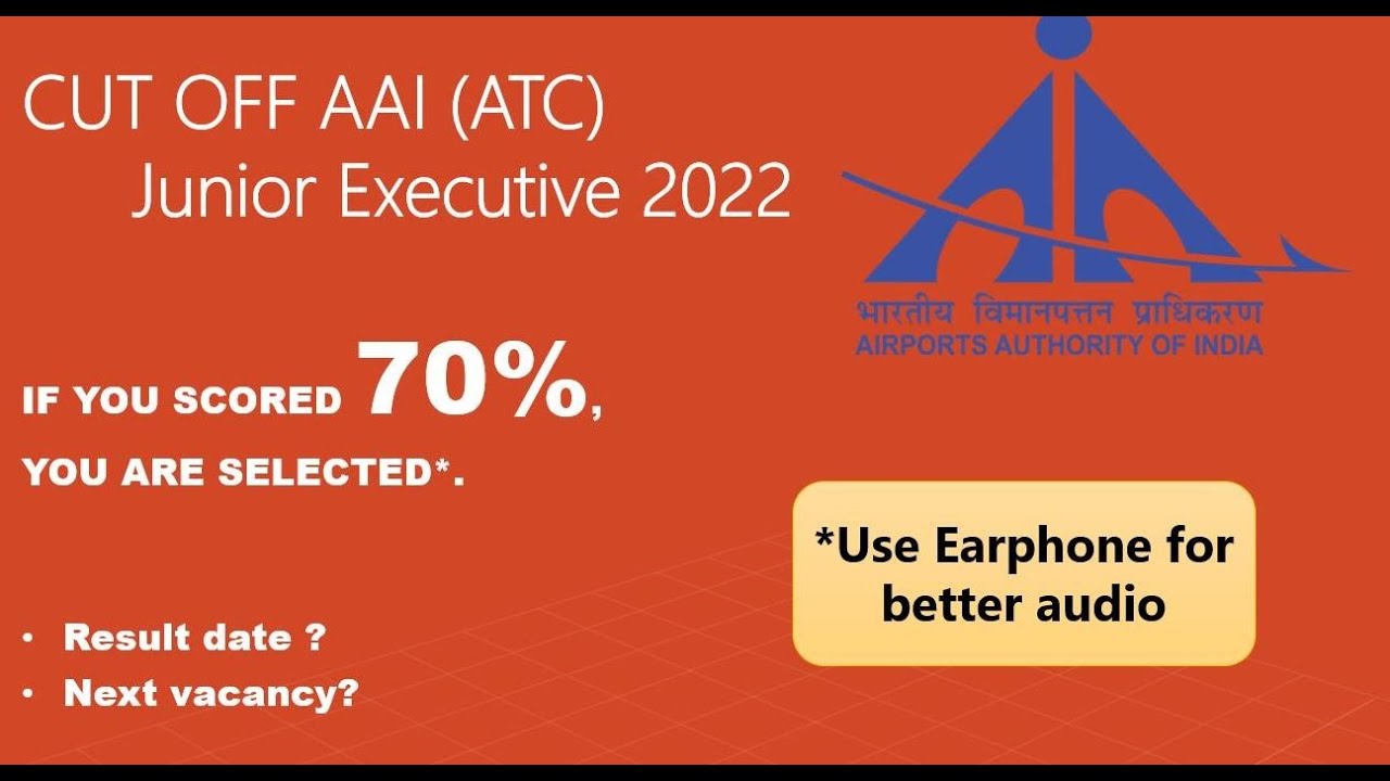 CUT OFF AAI ATC | RESULT DATE | VACANCY 2023 | - YouTube