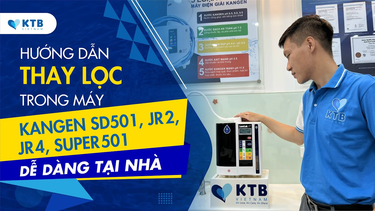 Hướng dẫn thay lọc trong Máy Điện Giải Kangen JR 2/4 - SD501 - SUPER ...