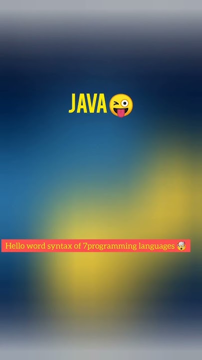 Comparing Seven Programming Languages Hello World Syntax Python Is Simpler ️