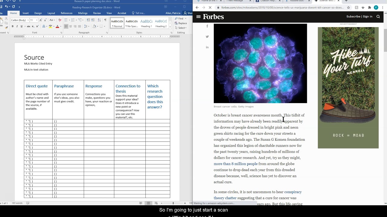 Finding sources and taking notes - YouTube
