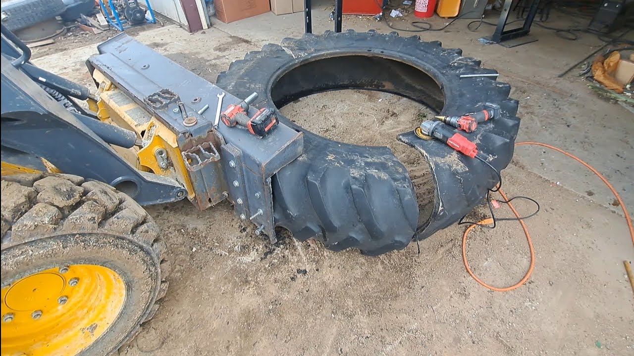 homemade snow pusher. snow is coming tomorrow. - YouTube