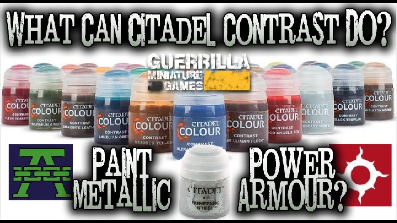 What Can Citadel Contrast DO? - Paint Metallic Power Armour? - YouTube