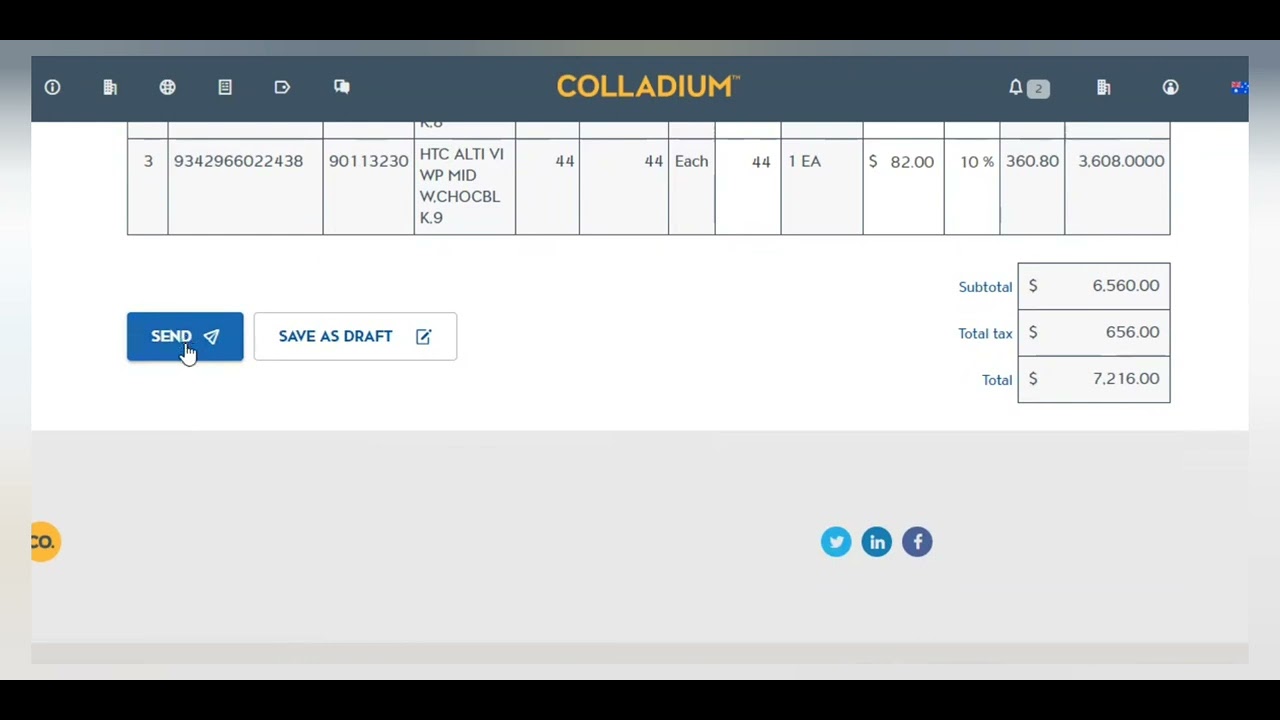 Step 3 - Creating Invoice in Colladium - YouTube