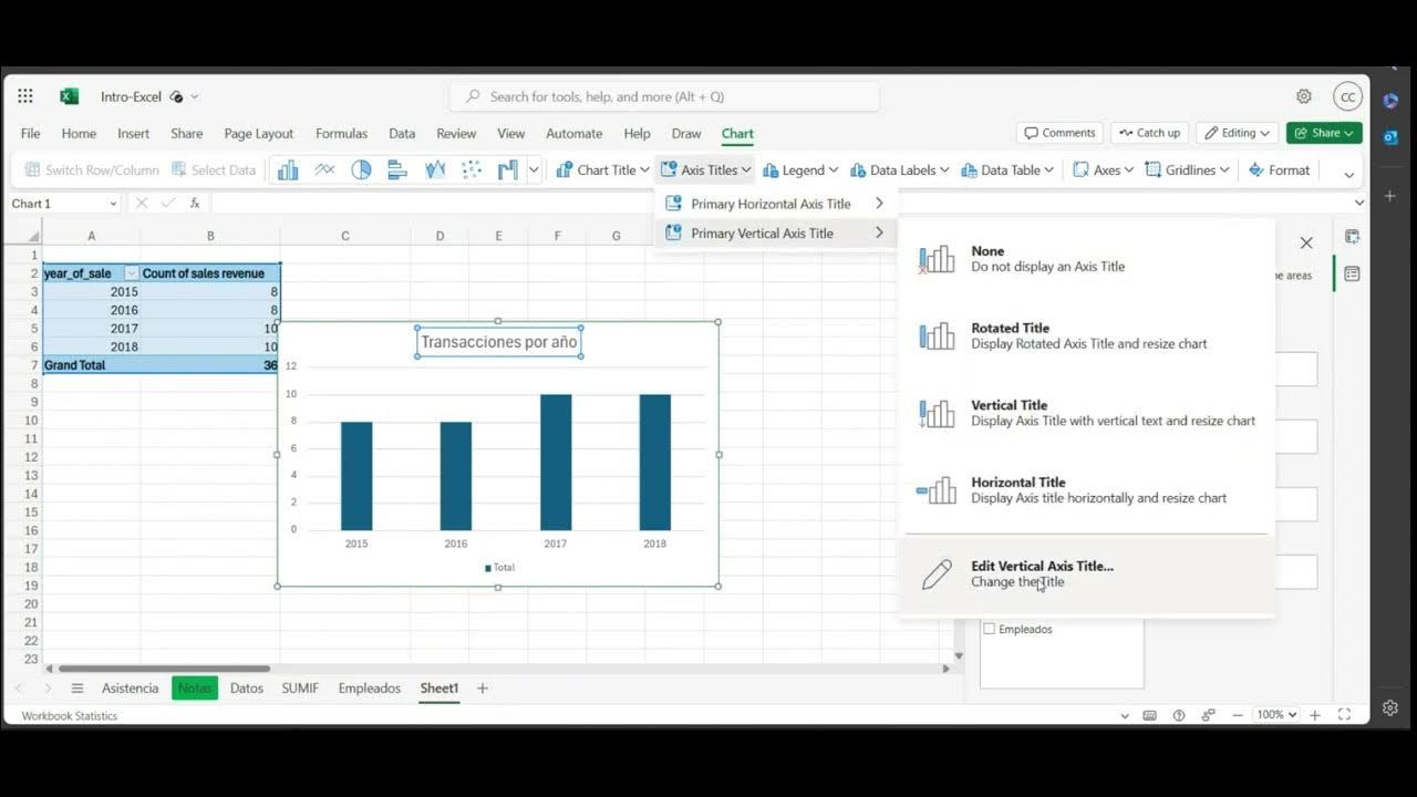 Intro Excel Parte V - YouTube