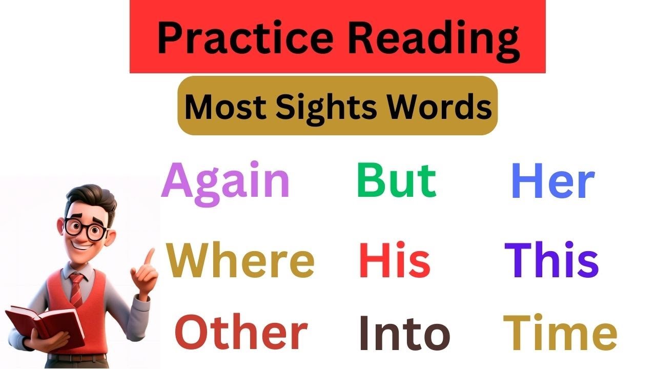 Sight Words I Sight Words for kids I Practice Reading Sight Words I ...