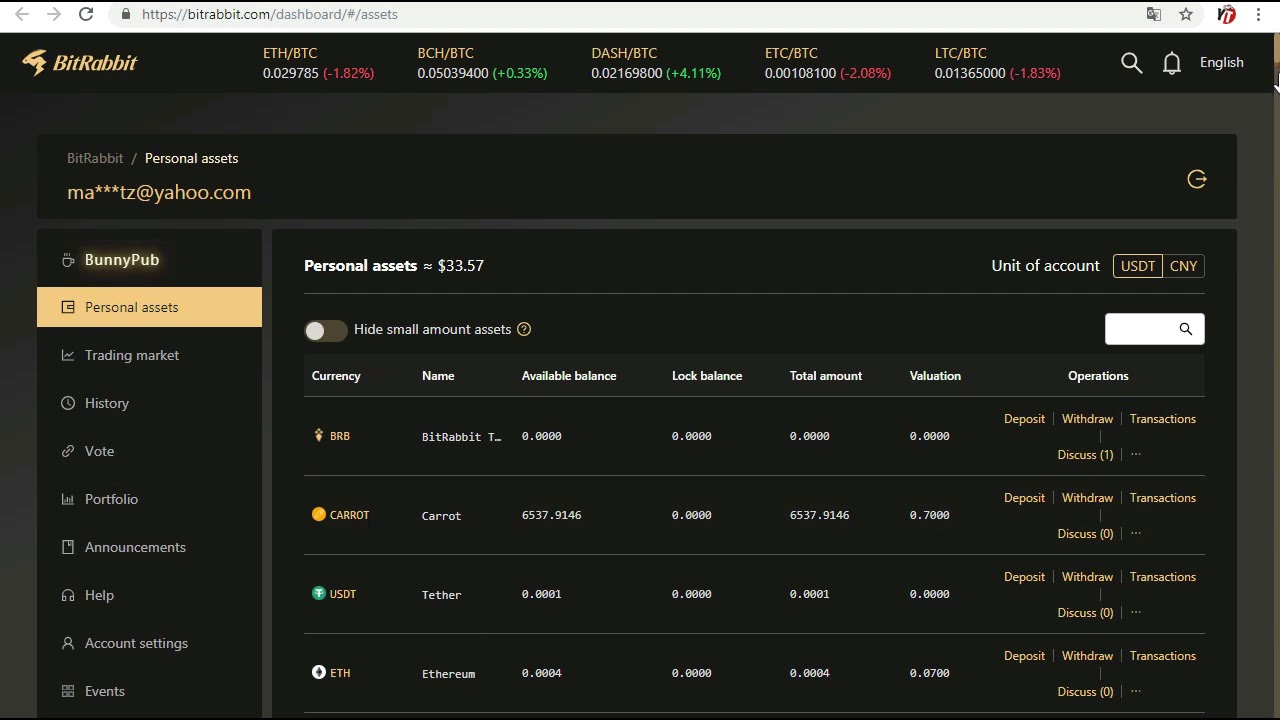 How to Trade and Withdraw on Bitrabbit Exchange - YouTube