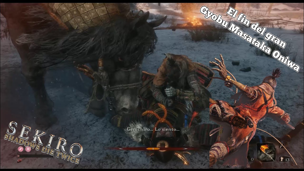 El fin del gran Gyobu Masataka Oniwa - Sekiro Shadows Die Twice (2 ...