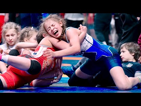 U15 Kayah Jakiel (GBR) vs Kamryn Brumley (USA) 50kg. Girls women's greco youth wrestling. B-cam-m