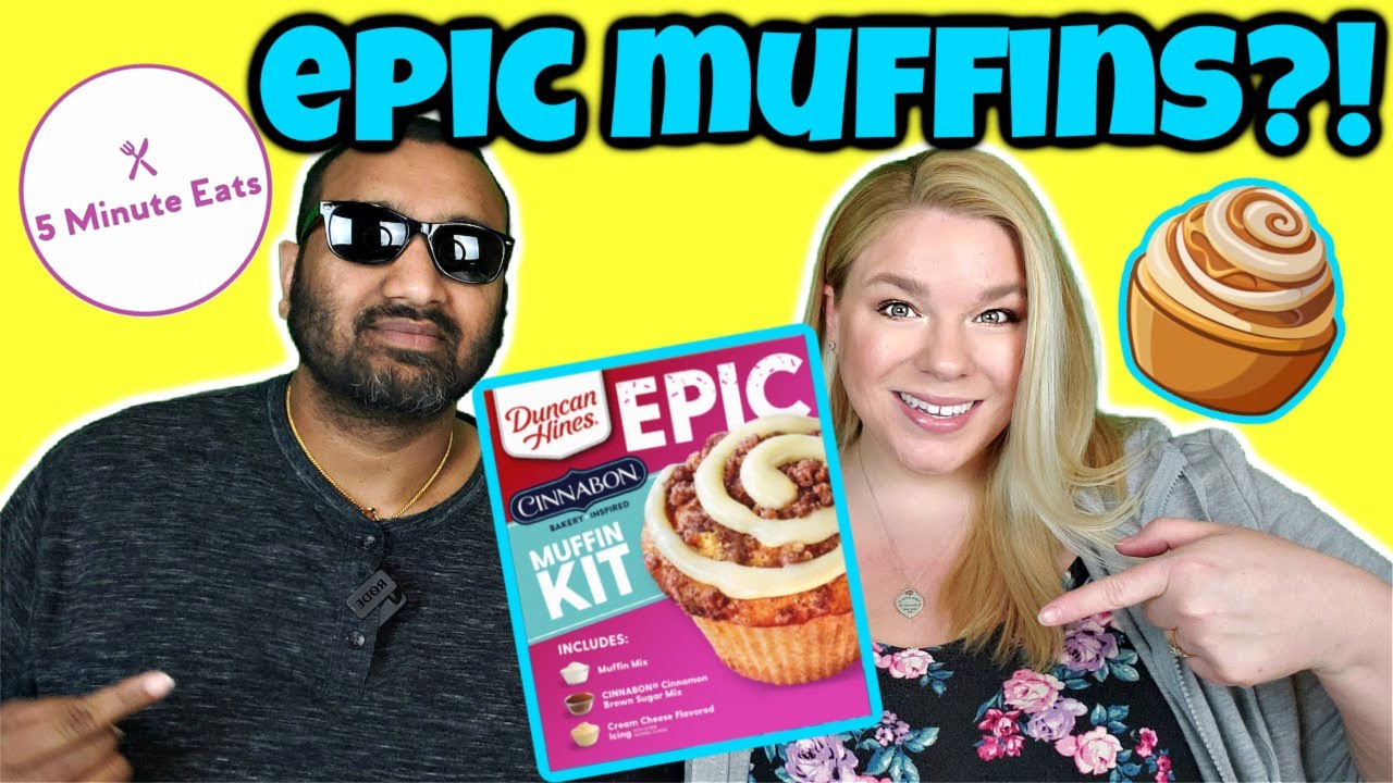 Ducan Hines Epic Cinnabon Muffin Kit Review - YouTube