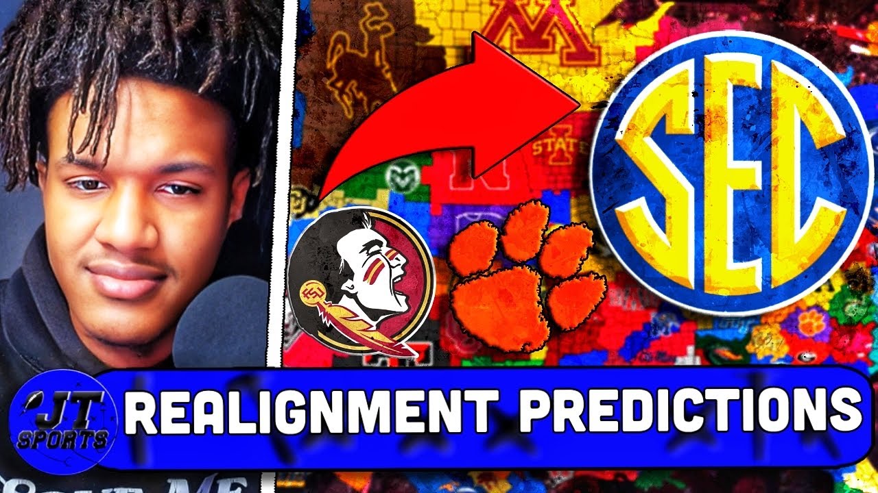 JT's 2024 Conference Realignment Predictions - Clemson & FSU Join SEC ...