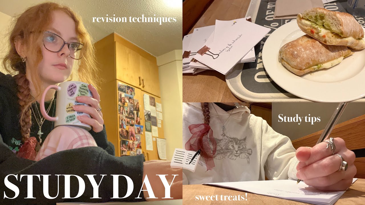 STUDY DAY: study with me, revision tips & techniques, how I balance ...